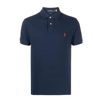 Polo Ralph Lauren Homme, Tops, Bleu, Taille: XL Basic Mesh Polo