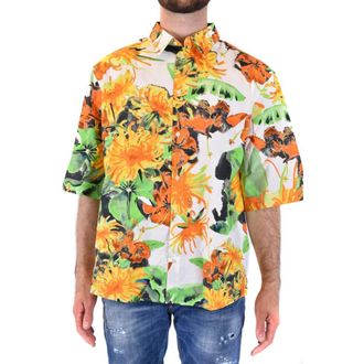 Msgm Casual Hemd - - Shirts - Herren - Orange - XL