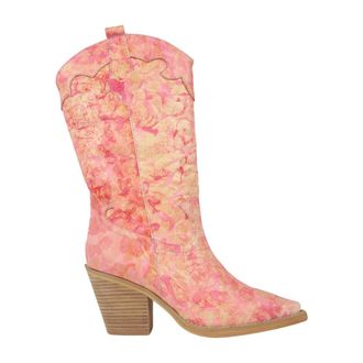 Alma En Pena Stiefel mit Absatzstickerei - - Shoes - Damen - Rosa - 40 EU