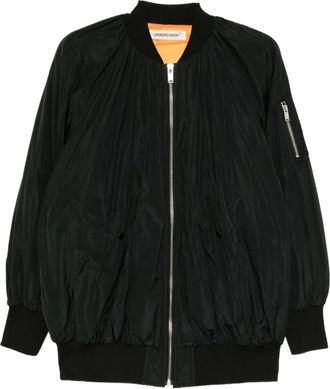 Undercover Drapierte MA-1 Jacke - Schwarz