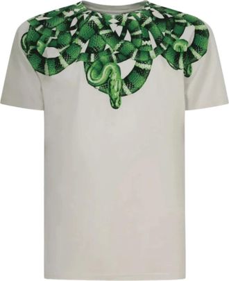Marcelo Burlon Homme, Tops, Blanc, Taille: L T-Chemises