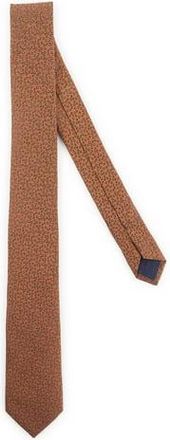 Au Printemps Paris Cravate imprimée en soie