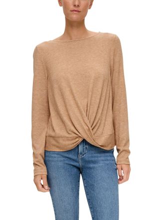 s.Oliver Damen T-Shirt Langarm Brown 46