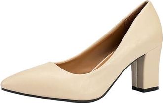 Generic Escarpins Femme Grande Taille Bout Pointu Slip on Bouche Peu Profonde Talons Hauts Chaussures Chic Et Elegant Confortables pour Le Bureau Et Le Travai