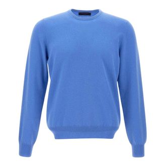 Gran Sasso Homme, Pulls, Bleu, Taille: M Girocollo Cashmere