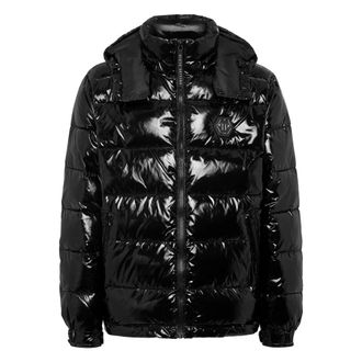 Philipp Plein Homme, Vestes, Noir, Taille: 4XL Oversize Jacket Hexagon