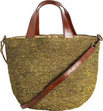 Ibeliv Femme, Sacs, Vert, Taille: ONE Size Mirozy Raffia Bag