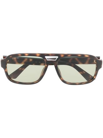Gucci Get&ouml;nte Pilotenbrille - Braun