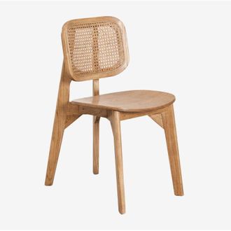 Sklum Chaise de salle &agrave; manger en bois Defne SKLUM