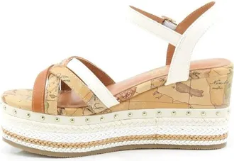 Alviero Martini 1A Classe Femme, Chaussures, Beige, Taille: 38 EU Sandale compens&eacute;e