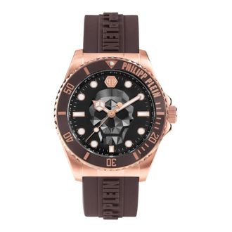 Philipp Plein $kull Diver 44mm Uhr - - Accessories - Herren - Braun - ONE SIZE
