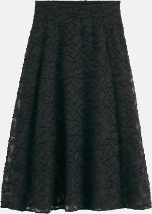 La Redoute Collections Jupe &Eacute;vas&eacute;e Longue En Voile D&eacute;vor&eacute;