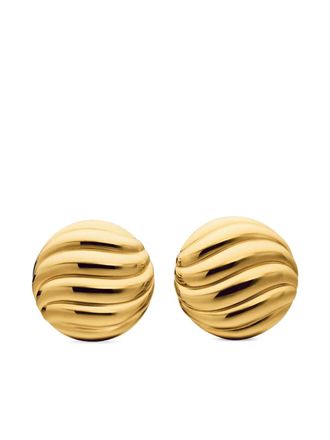 David Yurman puces doreilles Sculpted Cable en or 18ct (20 mm)