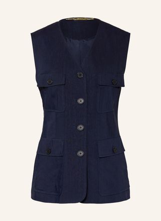 Nvsco Nvsco Blazerweste Melody Mit Leinen blau