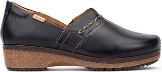 Pikolinos Flache Schuhe in Leder Granada f&uuml;r Frauen Farbe Black