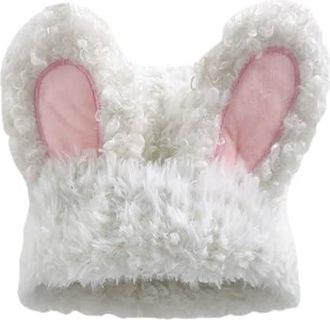 Generic Bonnet de Ski, Couvre-Chef en Peluche - Bonnet dhiver en Forme de Lapin | pour Ski, Moto, randonn&eacute;e, Camping, &eacute;quitation, Escalade, Pique-Nique, March