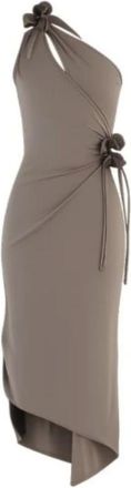 Coperni Femme, Robes, Brun, Taille: 40 FR Mini-robe asym&eacute;trique &agrave; une &eacute;paule