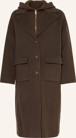Claudie Pierlot Claudie Pierlot Wollmantel Mit Abnehmbarer Kapuze braun