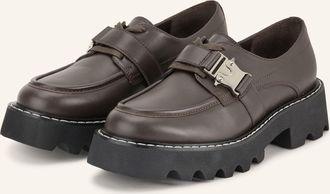 Marc Cain Plateau-Loafer braun