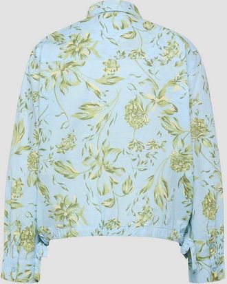 s.Oliver Langarmbluse Bluse Leichte Hemdbluse aus Baumwollvoile mit Schleifendetail