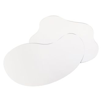 Pretyzoom 2 St&uuml;ck 2 St&uuml;ck Weihnachtsdorf Spiegelteich Gebogene Miniatur Eislaufteiche aus Robustem Material 22X17cm 25X17cm Tischdekoration f&uuml;r Winterlandschaft