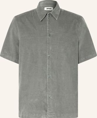 Drykorn Drykorn Kurzarm-Hemd Meryn Comfort Fit Aus Cord gruen