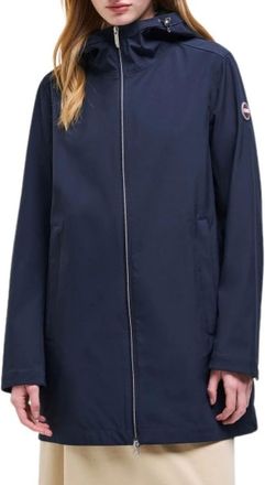 Colmar Femme, Manteaux, Bleu, Taille: 42 FR Long Waterproof Jacket