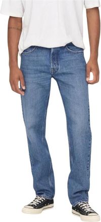 Only & Sons Only & Sons, Homme, Jeans, Bleu, Taille: W32 L32 Jeans en denim avec fermeture &eacute;clair et bouton