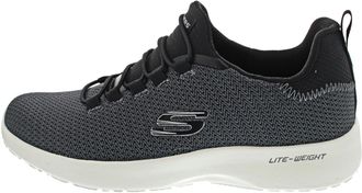 Skechers Dynamight Herren Sneaker (58360 NVY), Große Größen, Blau, Schwarz (Schwarz), 48 EU, Schwarz und Grau., 48 EU