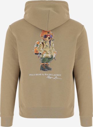 Polo Ralph Lauren Logo-Embroidered Cotton Blend Sweatshirt - Beige