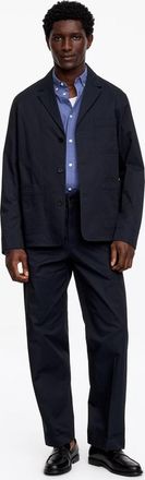 Arket Blazer Aus Baumwolltwill -Blau