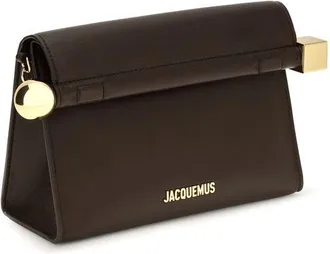 Jacquemus Womens Brown Lamb Ovis Aries Clutch Bag