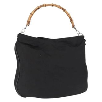 Gucci Sac &agrave; main en nylon Pre-owned - Femme - Pre-owned - Noir - Taille: ONE Size