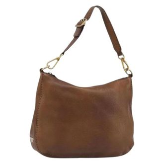 Prada Sac bandouli&egrave;re vintage doccasion - Femme - Pre-owned - Brun - Taille: ONE Size
