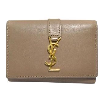 Saint Laurent Porte-cl&eacute;s en cuir Pre-owned - Femme - Pre-owned - Brun - Taille: ONE Size