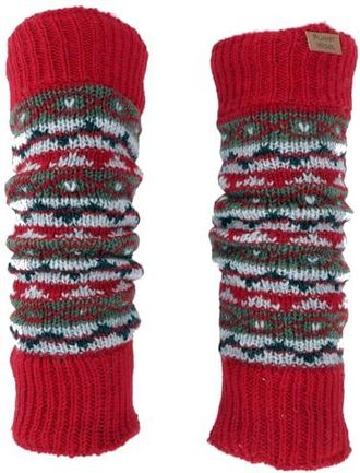 Guru Shop Jambi&egrave;res en laine au N&eacute;pal avec motif pour homme/femme - Multicolore - Taille unique, rouge, taille unique