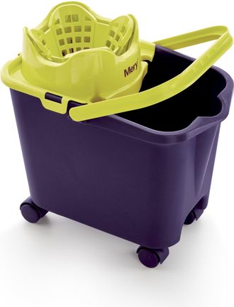 Mery 0336.09 Mop Bucket with Wheels 14 Litre Capacity [Purple]