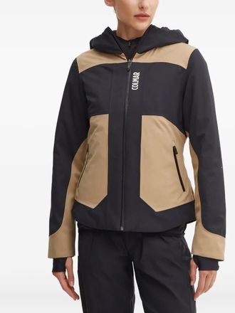 Colmar Kapuzenjacke mit Kontrasteins&auml;tzen - Schwarz