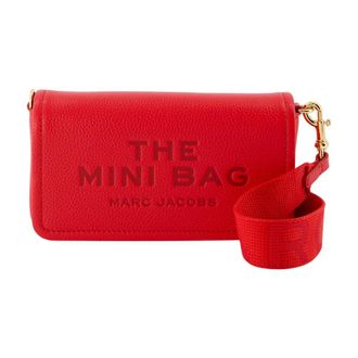 Marc Jacobs Womens Shoulder Bag Red Cowhide