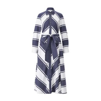 Joseph Ribkoff Gestreiftes Hemdblusenkleid - - Dresses - Damen - Blau - S