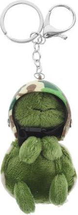 FOMIYES Porte-Cl&eacute;s Tortue Peluche Verte Casque Ajustable Pendentif D&eacute;coration Suspendue pour Paquet &agrave; Dos Accessoire L&eacute;ger et Mignon Ornement Pr&eacute;sent pour Fem