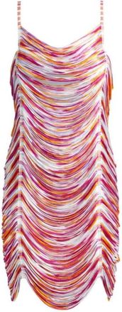 Missoni Femme, Robes, Multicolore, Taille: 38 FR Robe courte &agrave; franges tubulaires chin&eacute;es