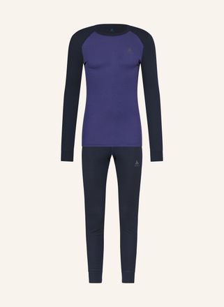 Odlo Funktionsw&auml;sche-Set Active Warm blau
