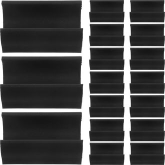 Hemobllo SAFIGLE 20 St&uuml;ck U F&ouml;rmige Kunststoff M&ouml;belgleiter rutschfeste Bodenschoner mit Schutzkappen Langlebige Stuhlbein Abdeckungen f&uuml;r Teppich Hartboden Ei