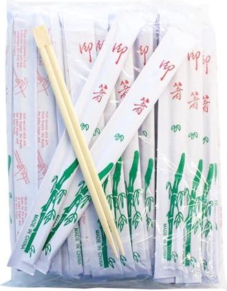 Generic Bambus Essst&auml;bchen Wei&szlig; (23cm) - 1 X 100 PCS