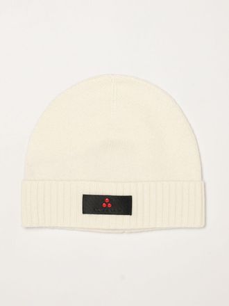 Peuterey Bonnet beanie en m&eacute;lange de laine et cachemire avec revers et patch logo