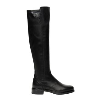 Nero Giardini Bottes en cuir et tissu technique - Femme - Chaussures - Noir - Taille: 39 EU