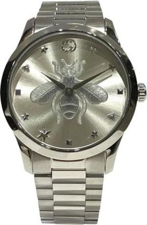 Gucci Pre-owned Acier inoxydable montres - Homme - Pre-owned - Gris - Taille: ONE Size