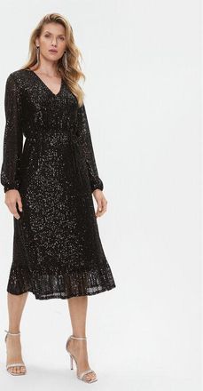 Twin-Set Coctailkleid 232TT2280 Schwarz Regular Fit