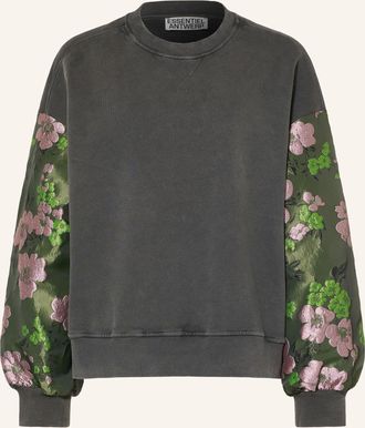 Essentiel Sweatshirt Kueer Mit Jacquard grau